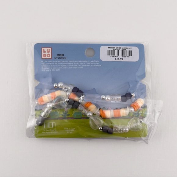 Her Universe | Accessories | Bluey Trio Bead Friendship Bracelet Set ...